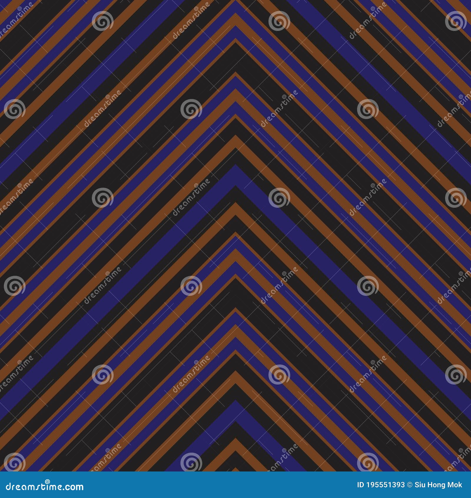 Blue Chevron Diagonal Stripes Seamless Pattern Background Stock Vector ...
