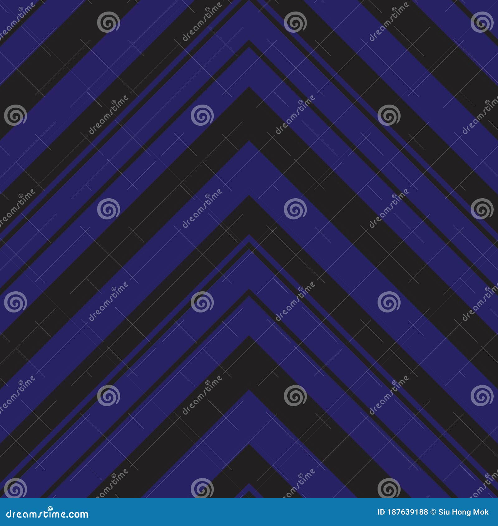 Blue Chevron Diagonal Stripes Seamless Pattern Background Stock Vector ...