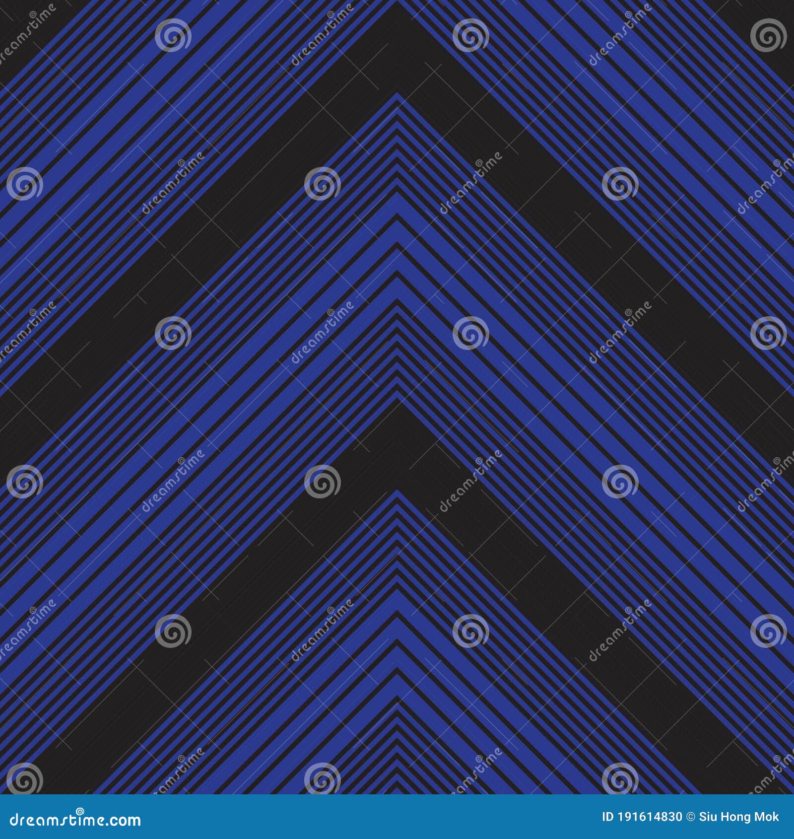 Blue Chevron Diagonal Stripes Seamless Pattern Background Stock Vector ...