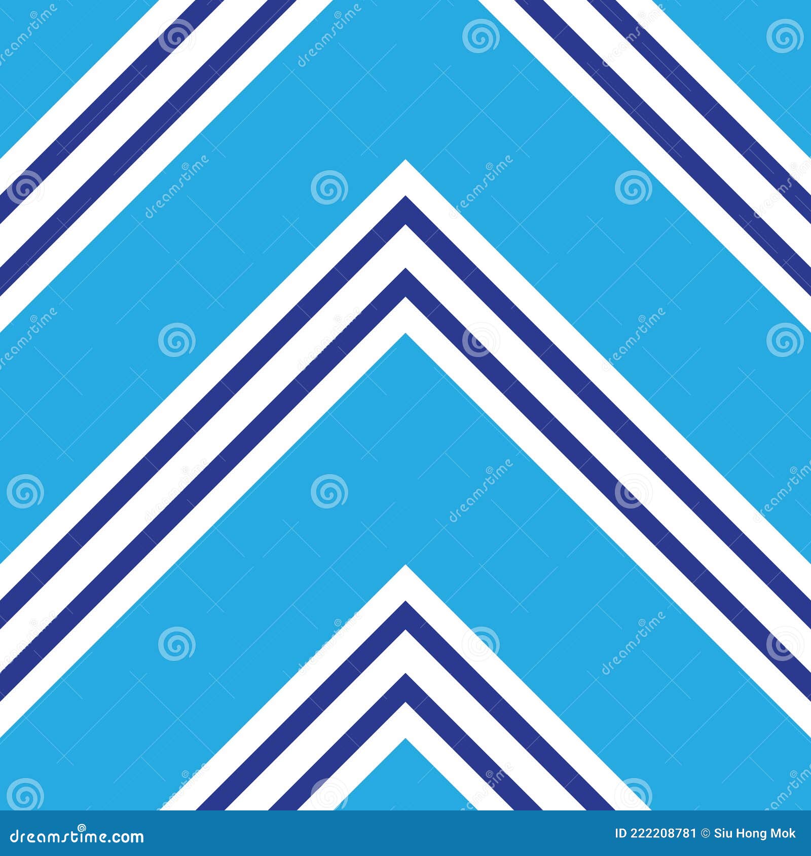 Blue Chevron Diagonal Stripes Seamless Pattern Background Stock Vector ...