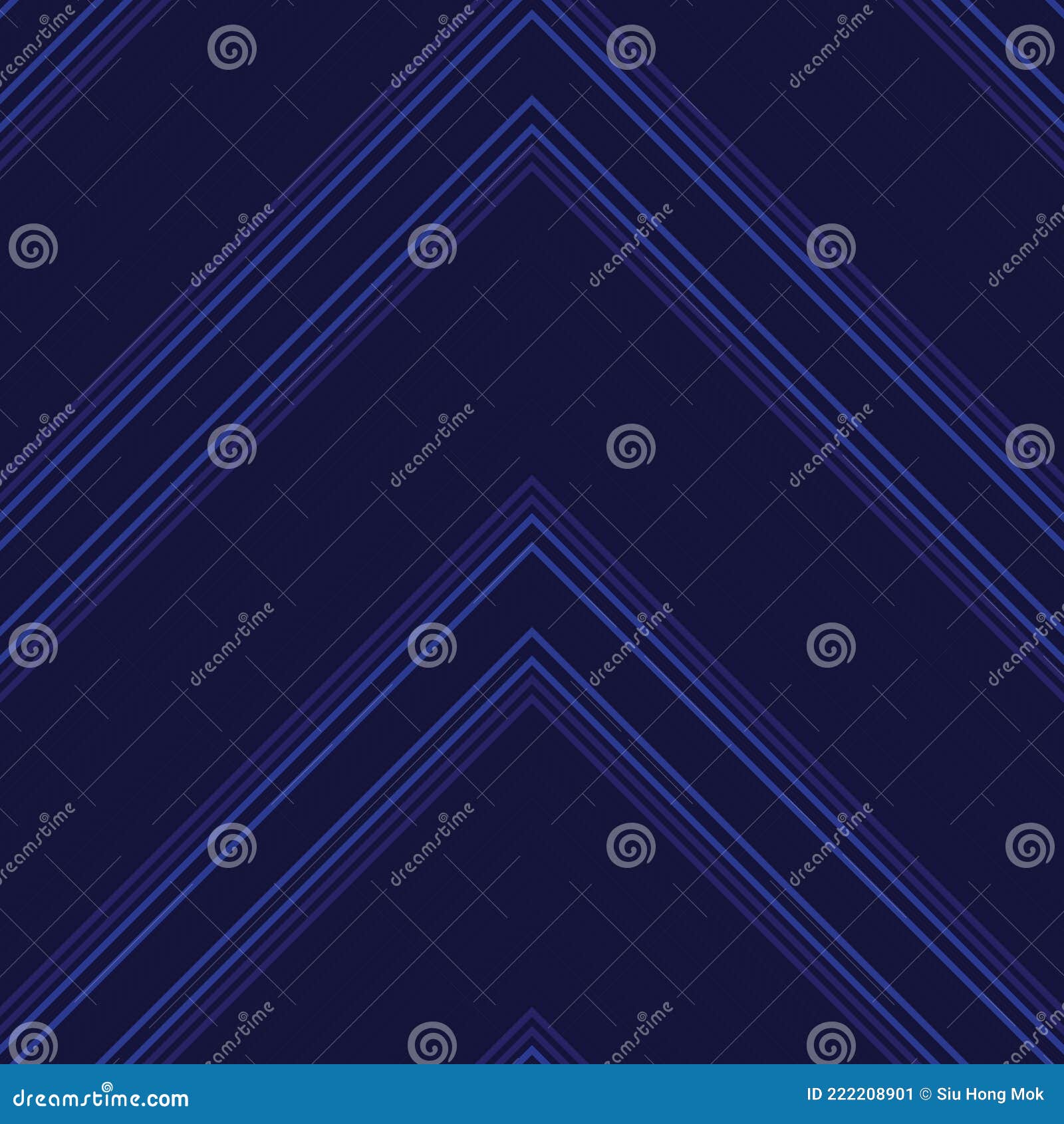 Blue Chevron Diagonal Stripes Seamless Pattern Background Stock Vector ...