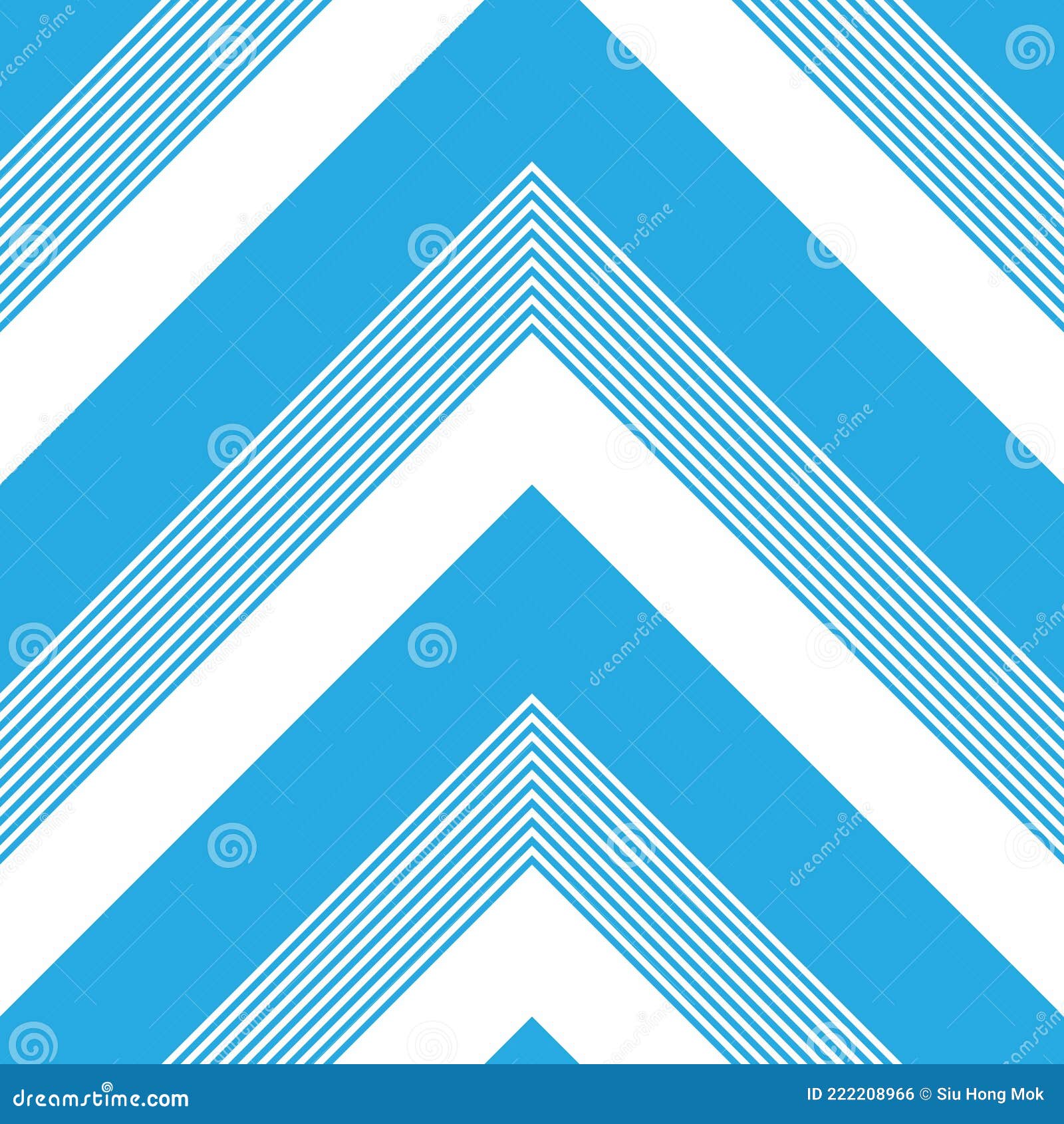 Blue Chevron Diagonal Stripes Seamless Pattern Background Stock Vector ...