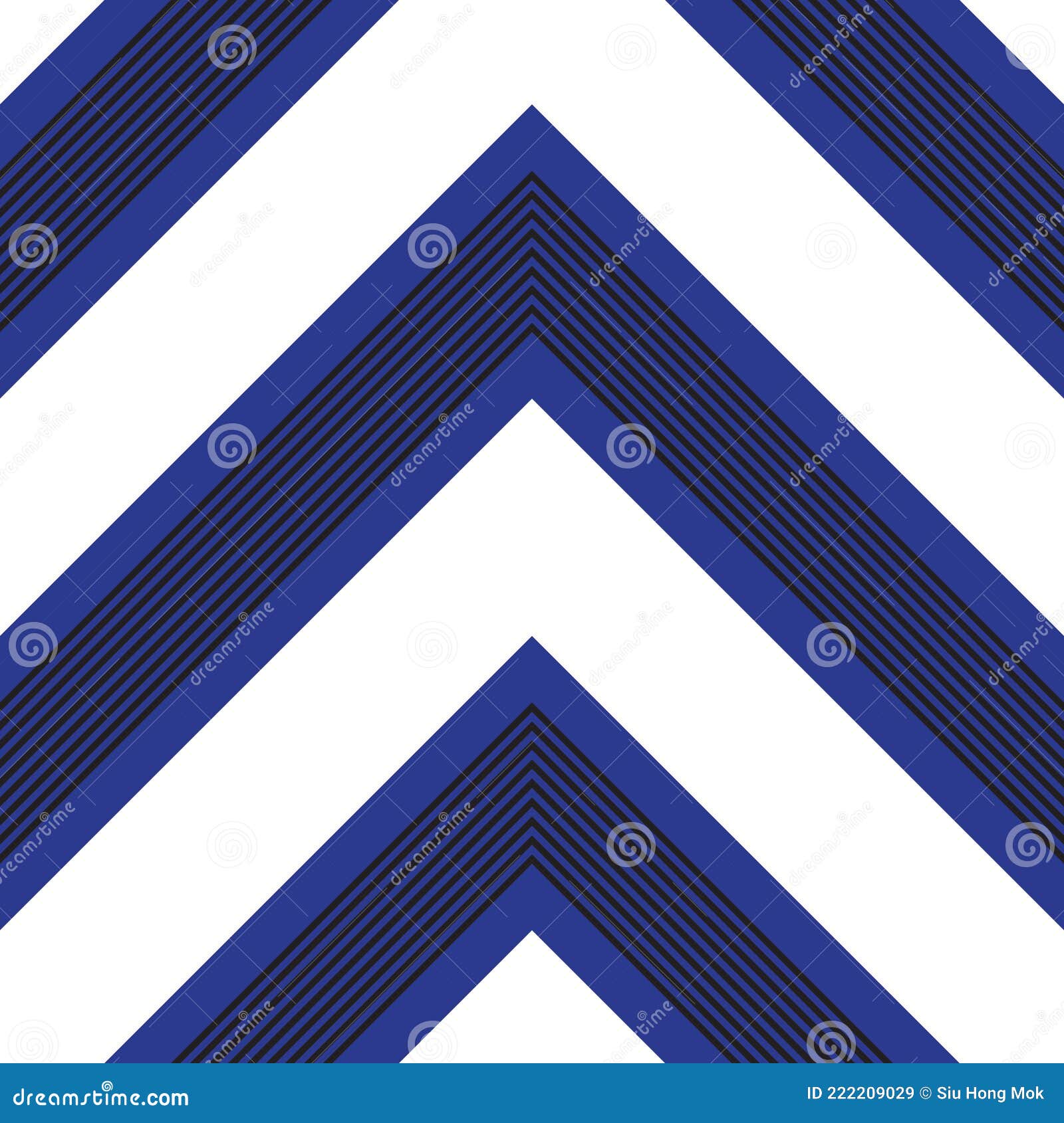 Blue Chevron Diagonal Stripes Seamless Pattern Background Stock Vector ...