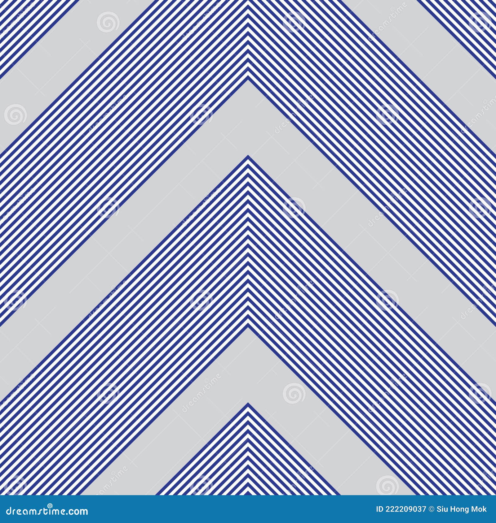 Blue Chevron Diagonal Stripes Seamless Pattern Background Stock Vector ...