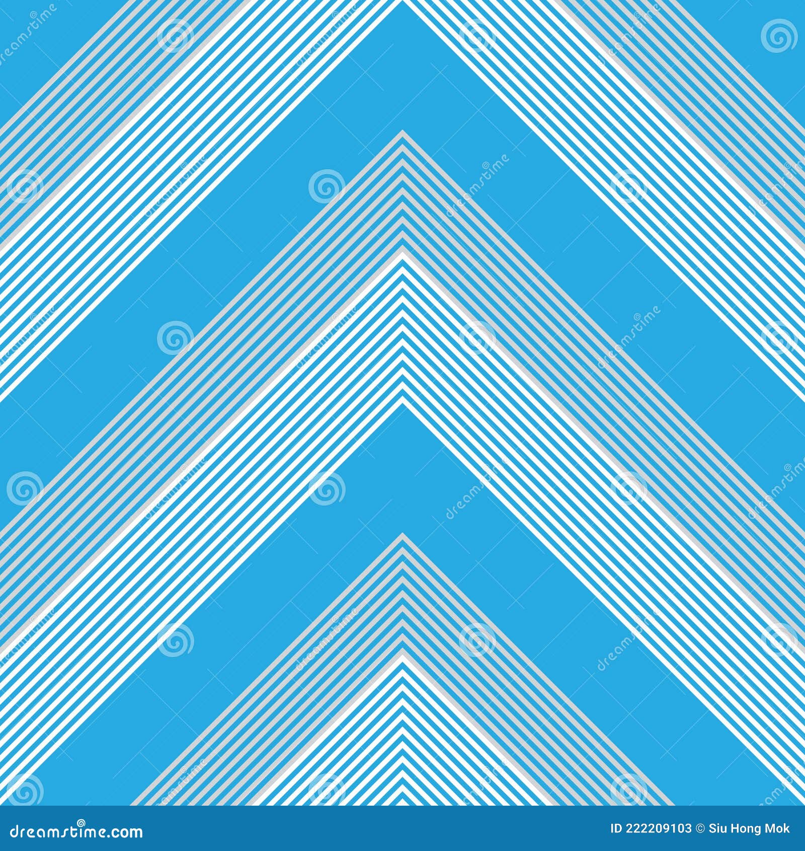 Blue Chevron Diagonal Stripes Seamless Pattern Background Stock Vector ...