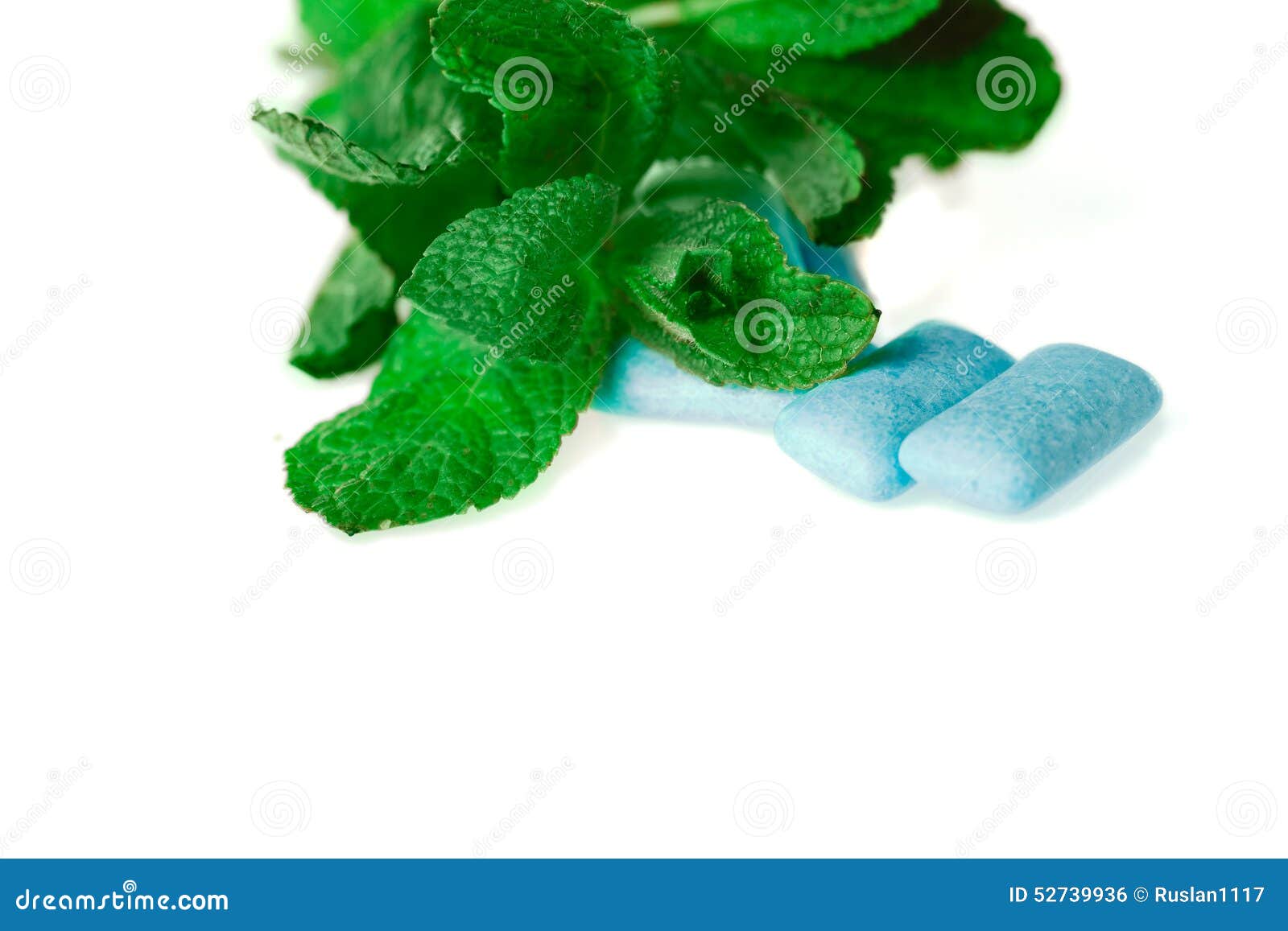 Blue Chewing Gum on White - Food and Drink Stock Photo - Image of candy ...