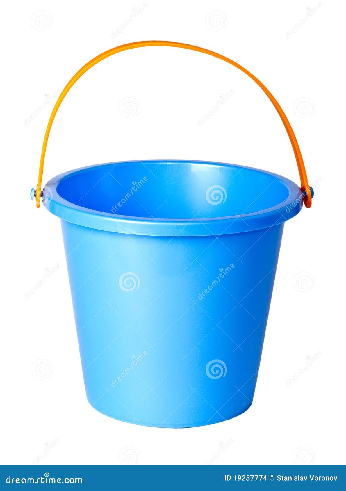 Blue Children Bucket Isolated . Stock Photo - Image of background ...