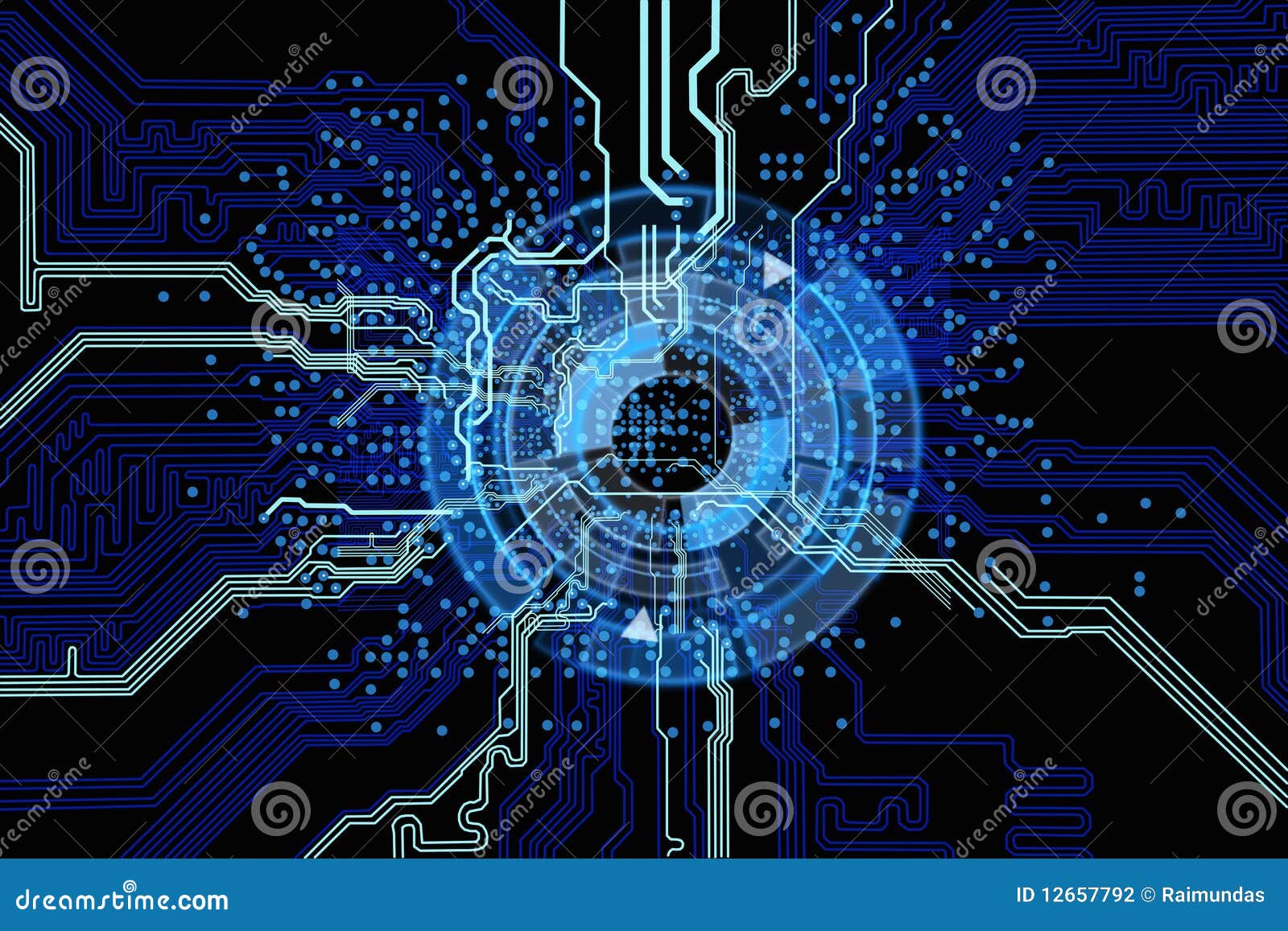 Blue Chip stock illustration. Illustration of silicon - 12657792