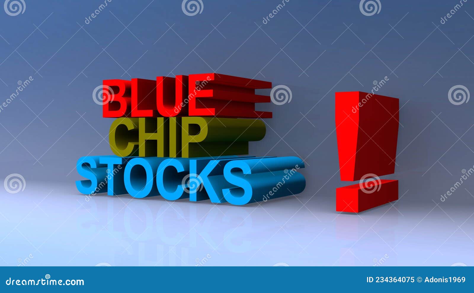 Blue chip stock on blue stock illustration. Illustration of electronic ...