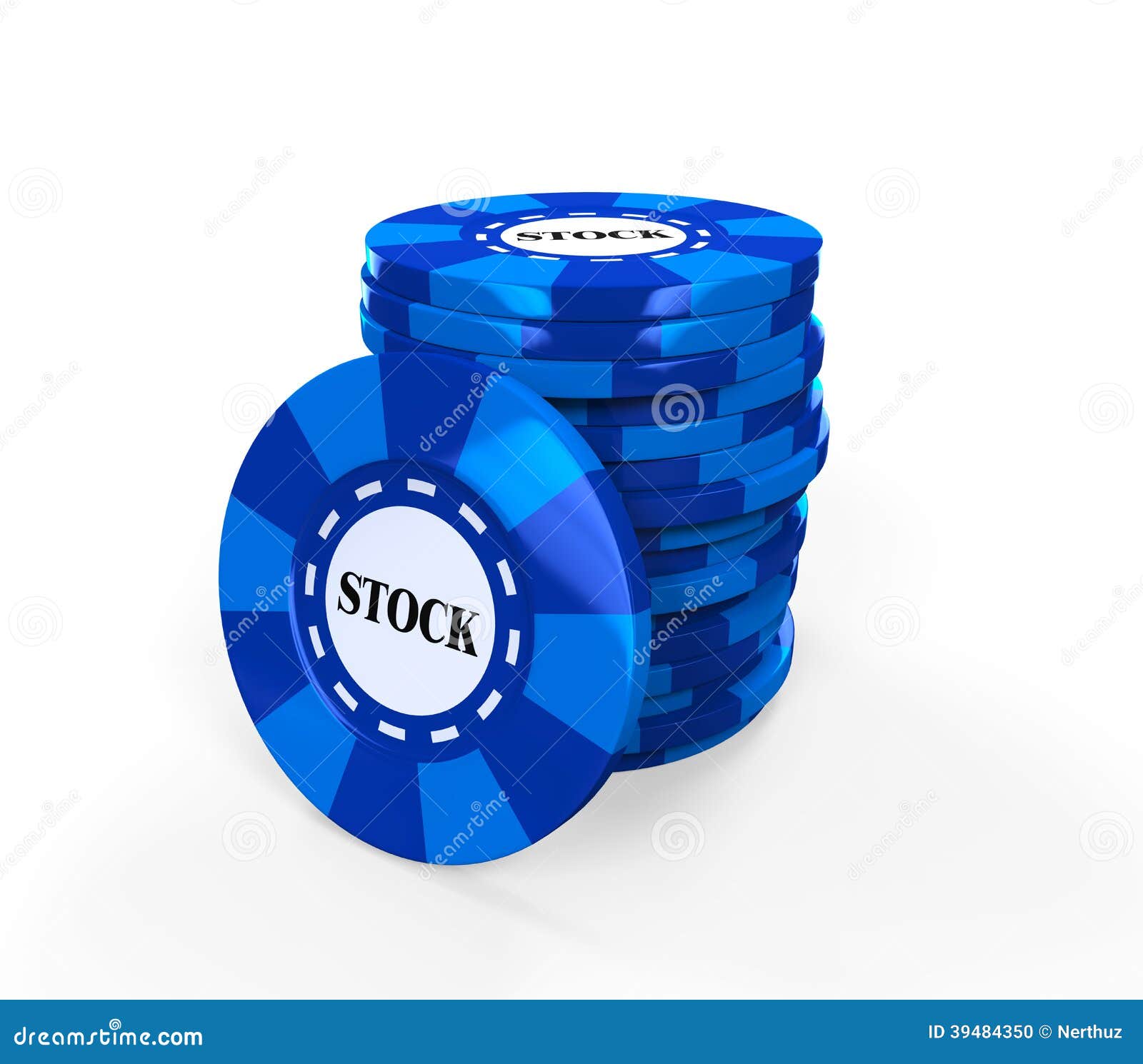 Blue Chips Stock stock illustration. Illustration of casino - 39484350