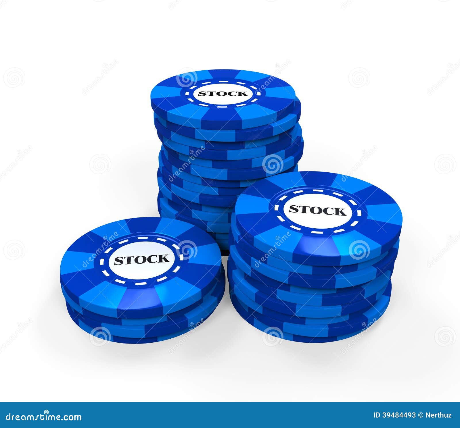 Blue Chips Stock stock illustration. Illustration of inflation - 39484493