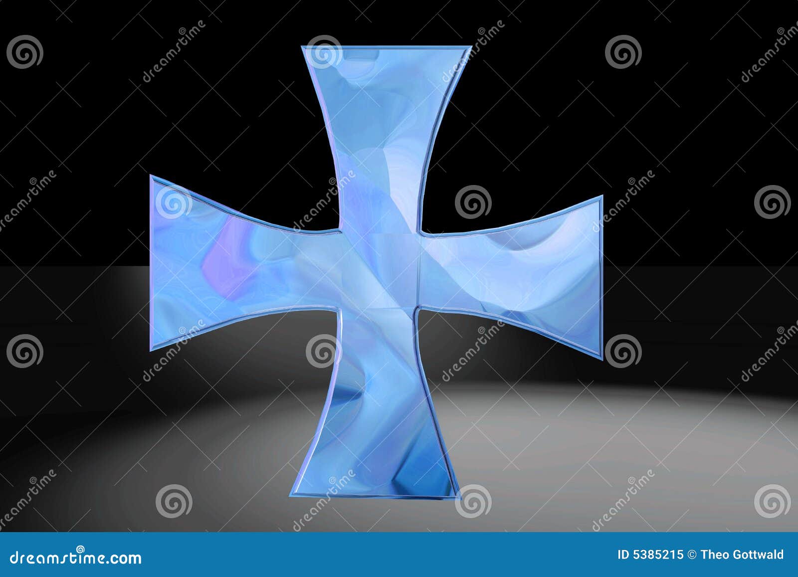 Blue Christian cross stock illustration. Illustration of patty - 5385215