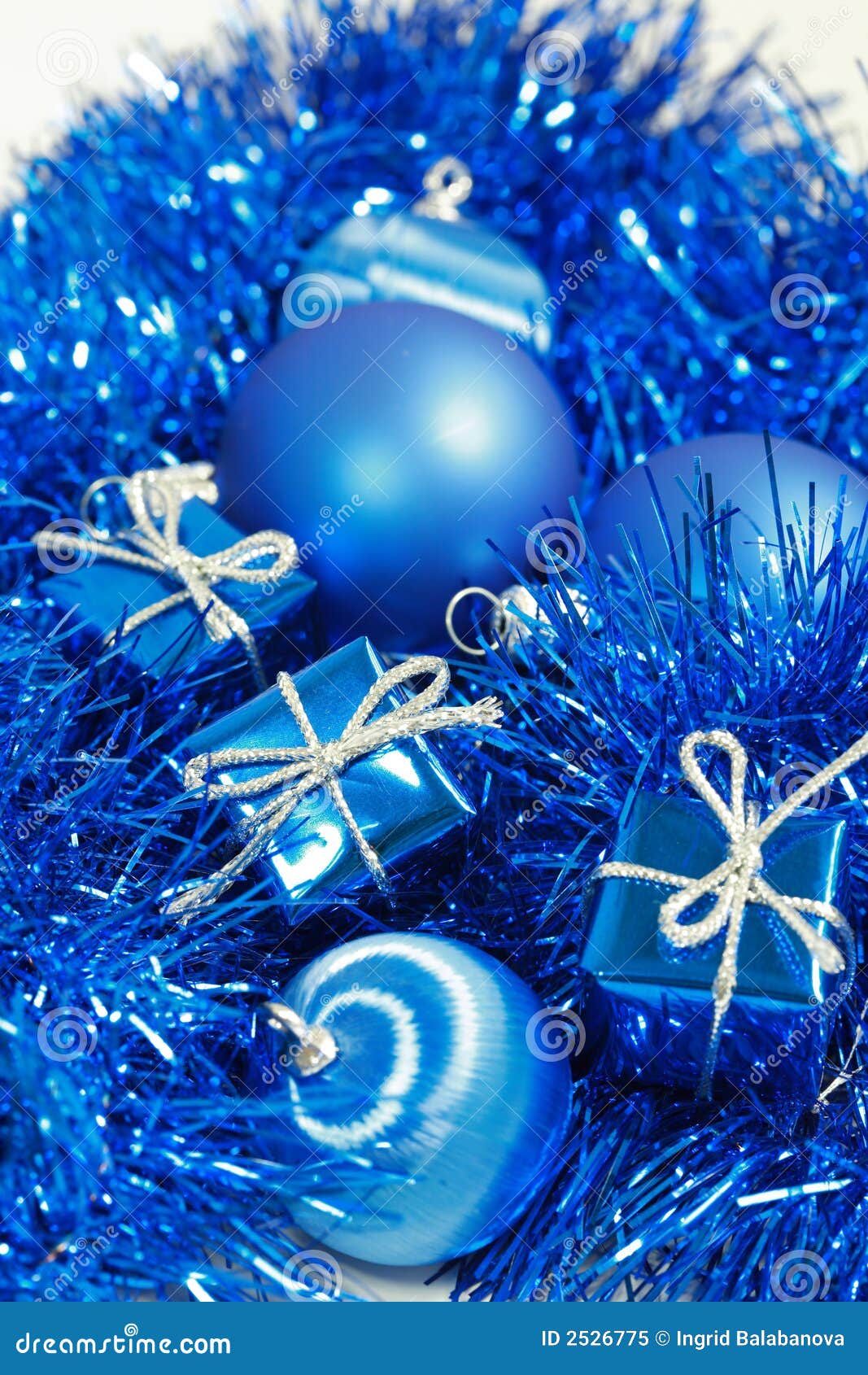 Blue Christmas stock image. Image of gift, spirit, celebration - 2526775