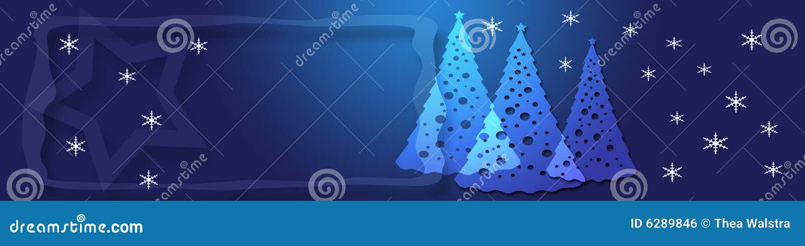 Blue Christmas banner stock illustration. Illustration of header - 6289846