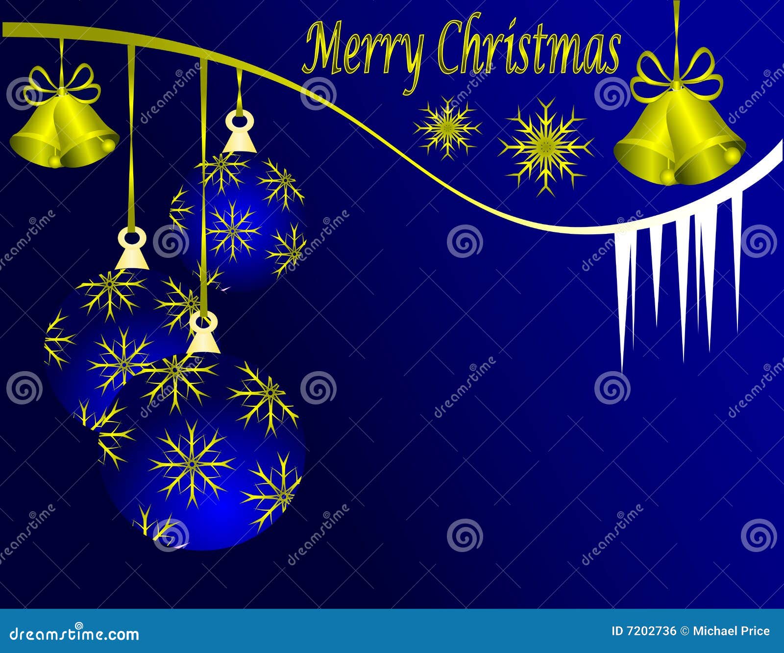 Blue Christmas Baubles Design Stock Vector - Illustration of decoration ...