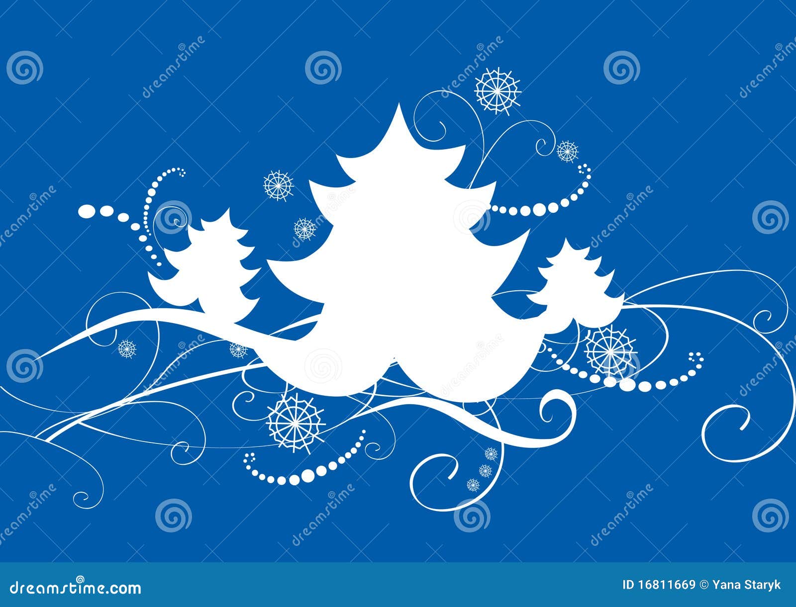 Blue christmas card stock vector. Illustration of greeting - 16811669