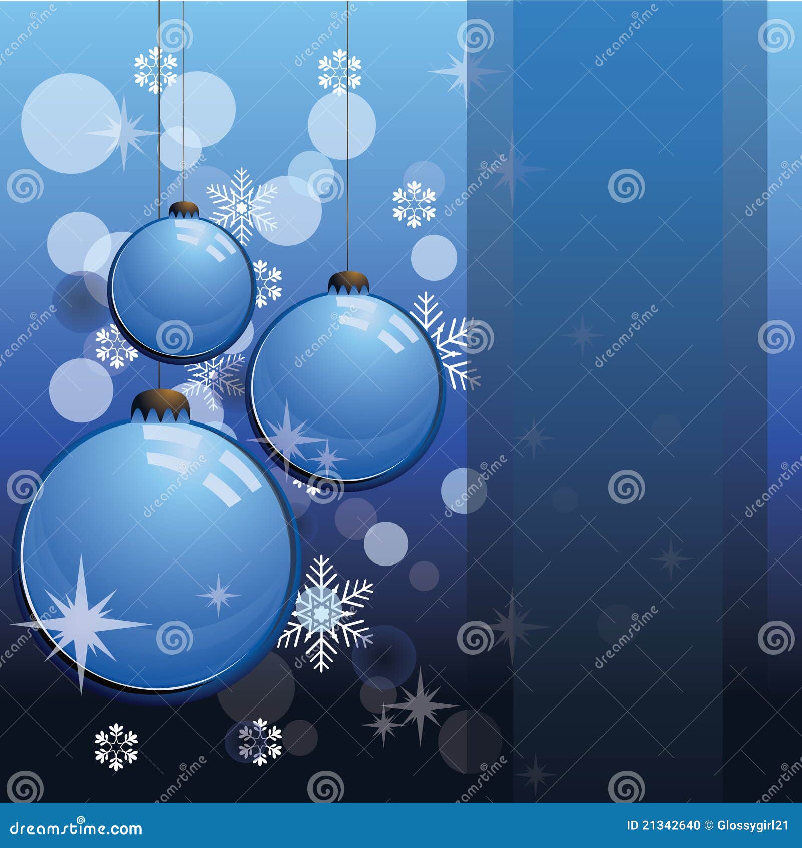 Blue christmas card stock illustration. Illustration of abstract - 21342640
