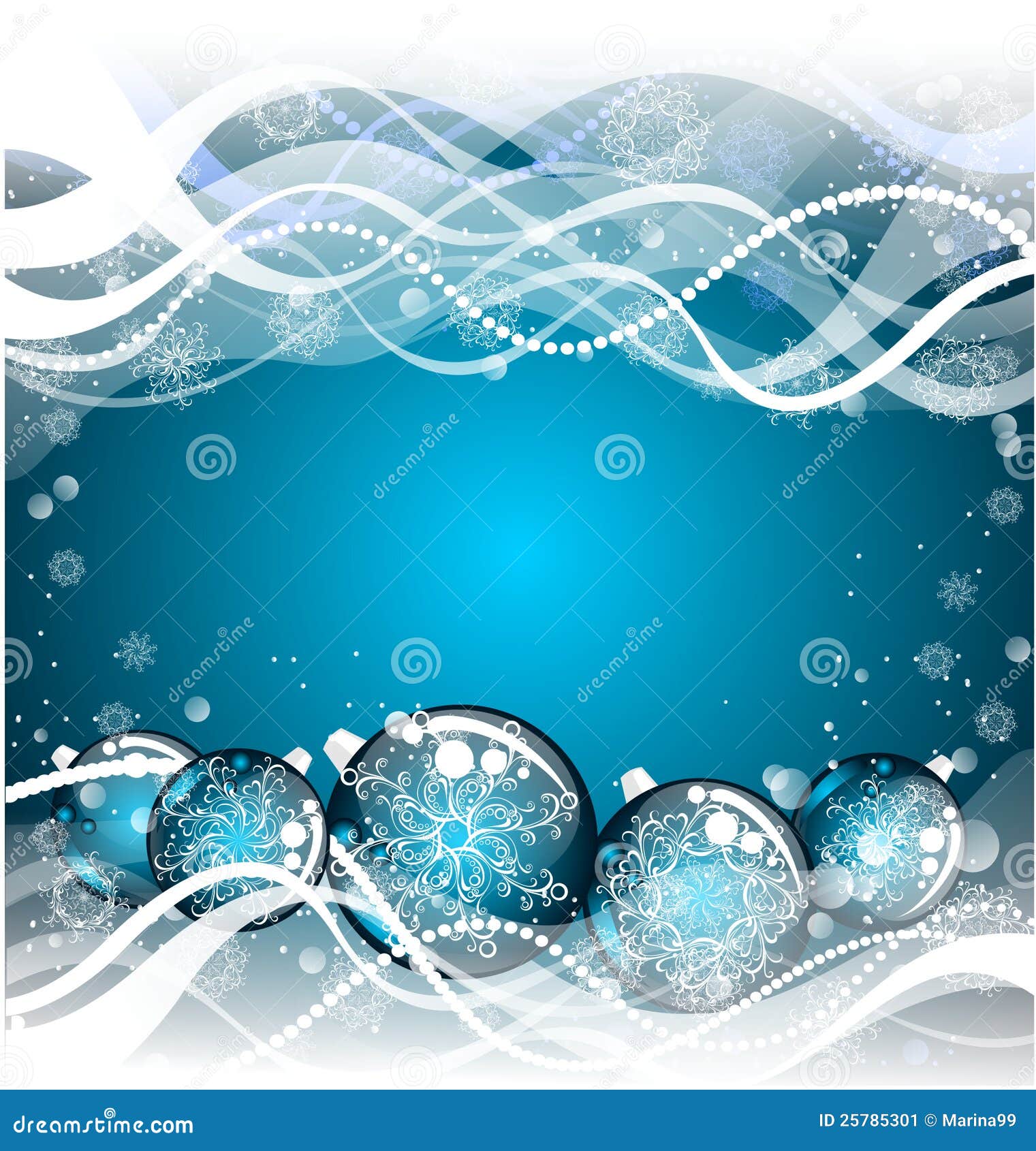 Blue christmas card stock illustration. Illustration of christmas ...