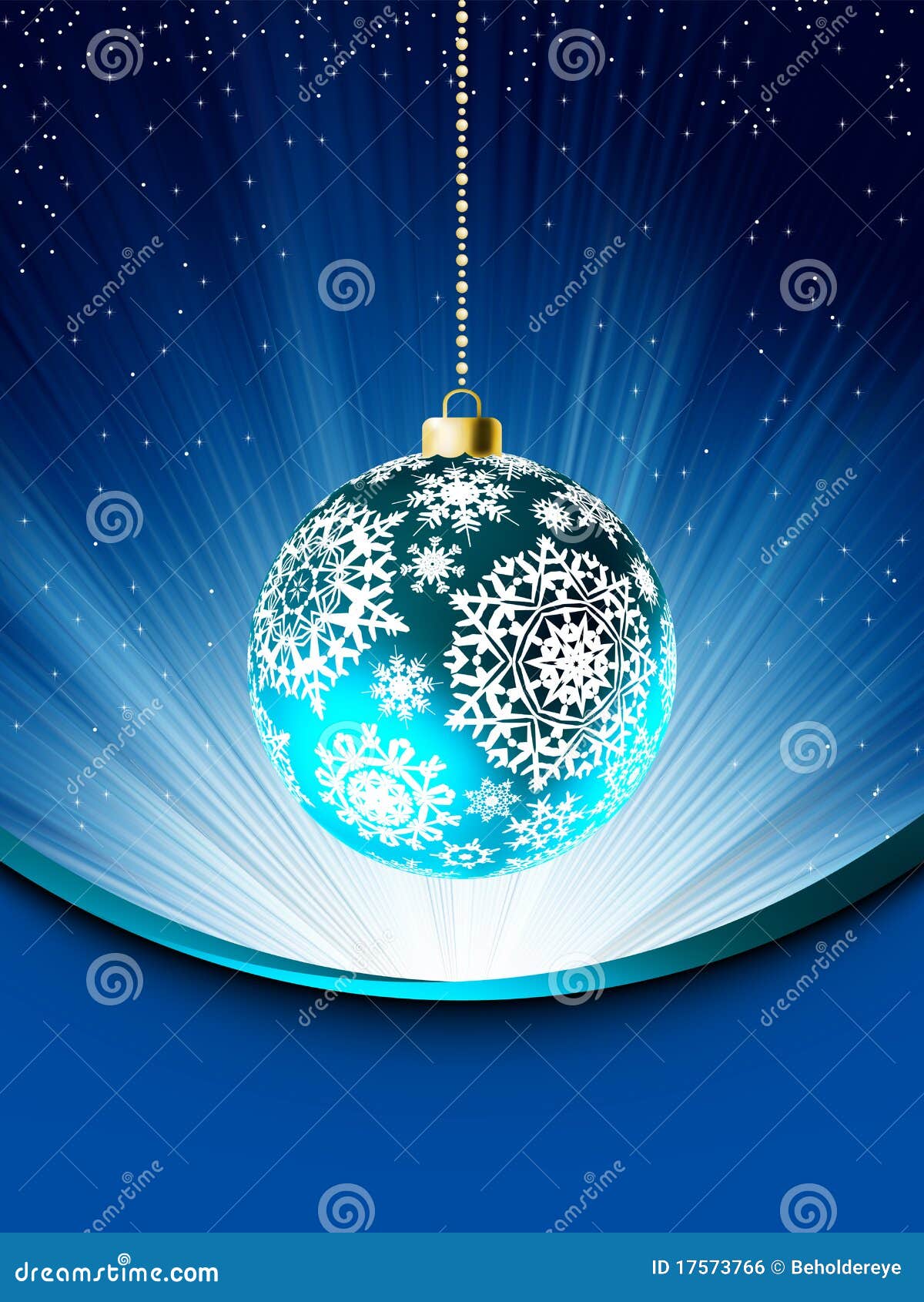 Blue Christmas Card Template. EPS 8 Stock Vector - Illustration of blue ...