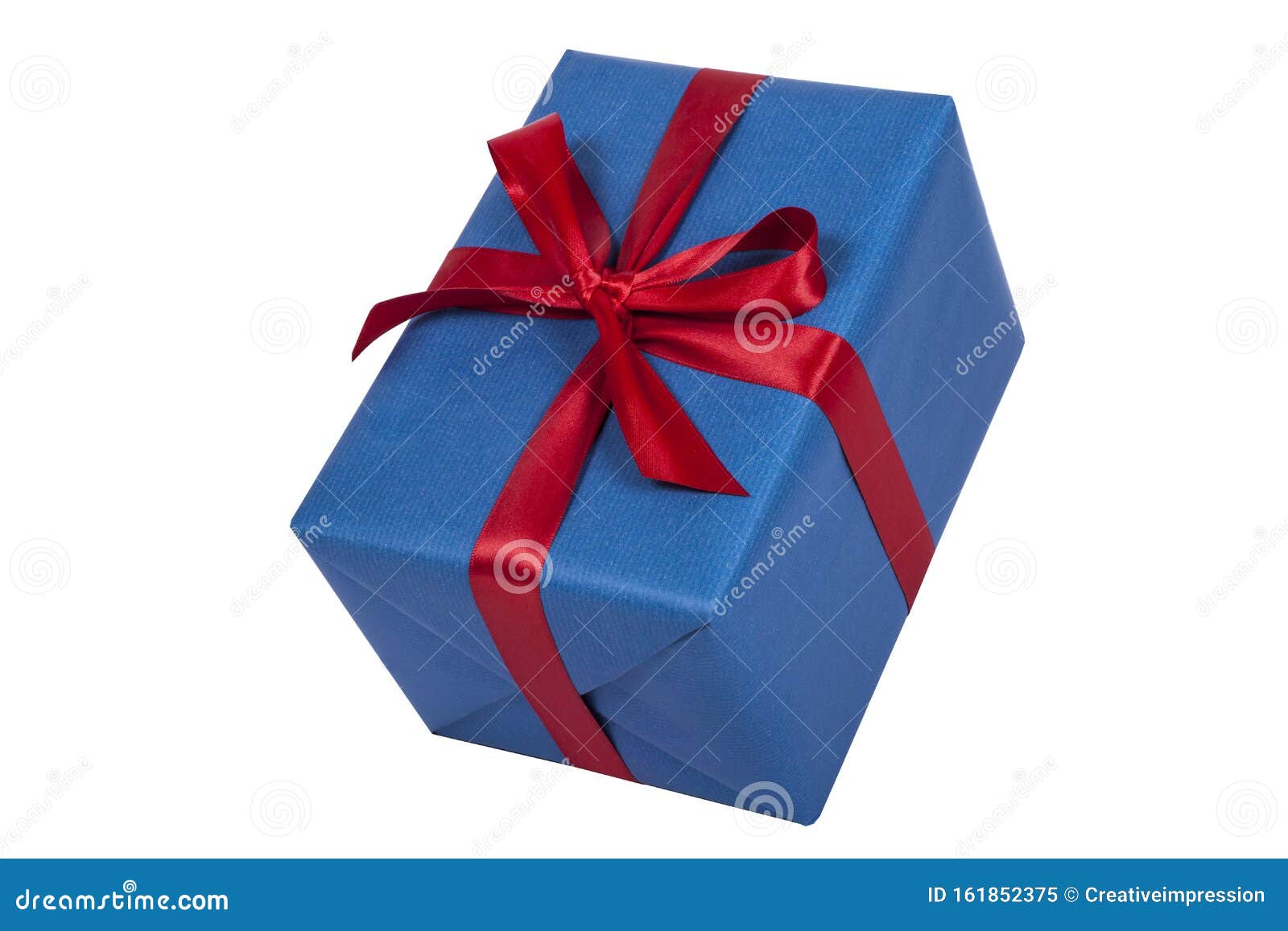 Blue christmas present stock image. Image of christmas - 161852375