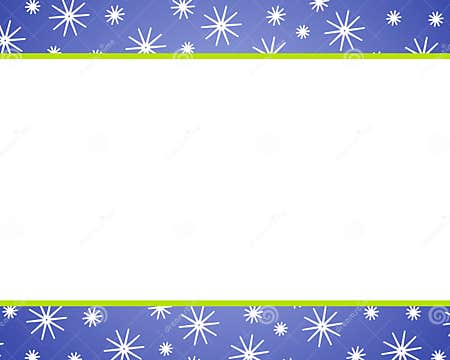 Blue Christmas Snow Borders Stock Illustration - Illustration of ...