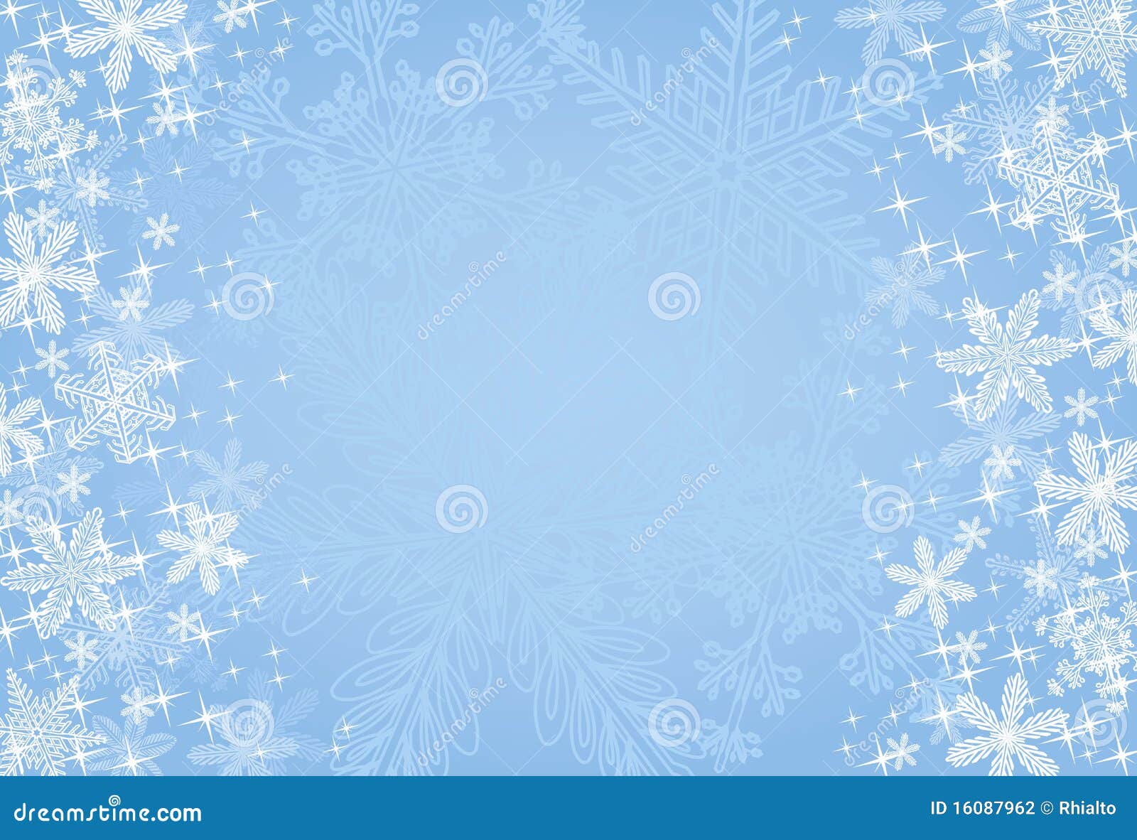 Blue Christmas Snowflake Background Stock Vector - Illustration of card ...