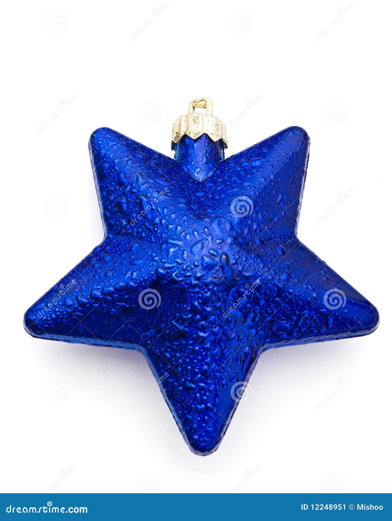 Blue christmas star stock image. Image of traditional - 12248951