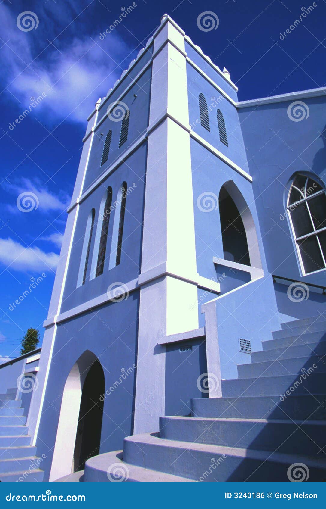 Blue church, Bermuda. stock photo. Image of atlantic, paradise - 3240186