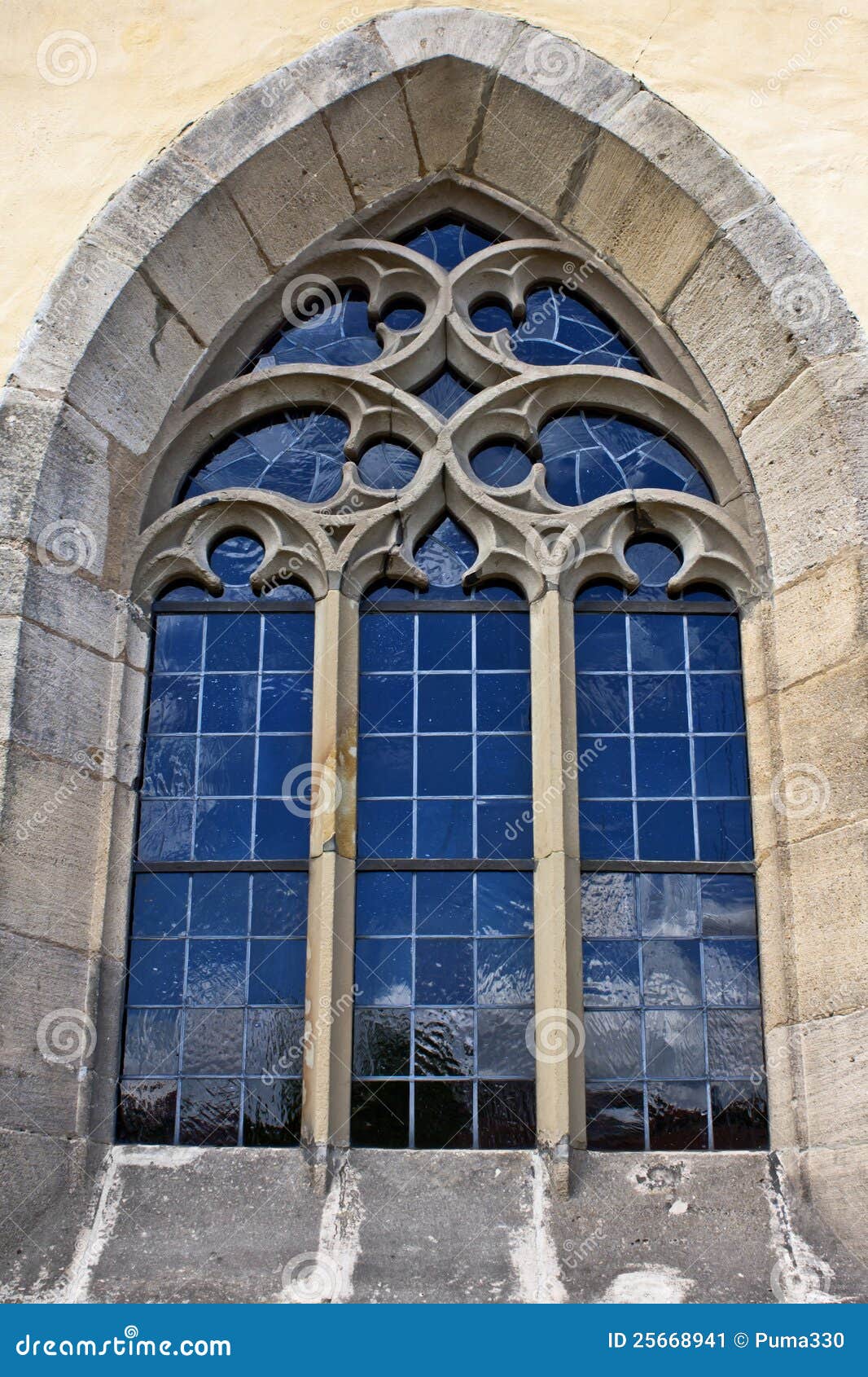 Blue Church window stock image. Image of abstract, light - 25668941