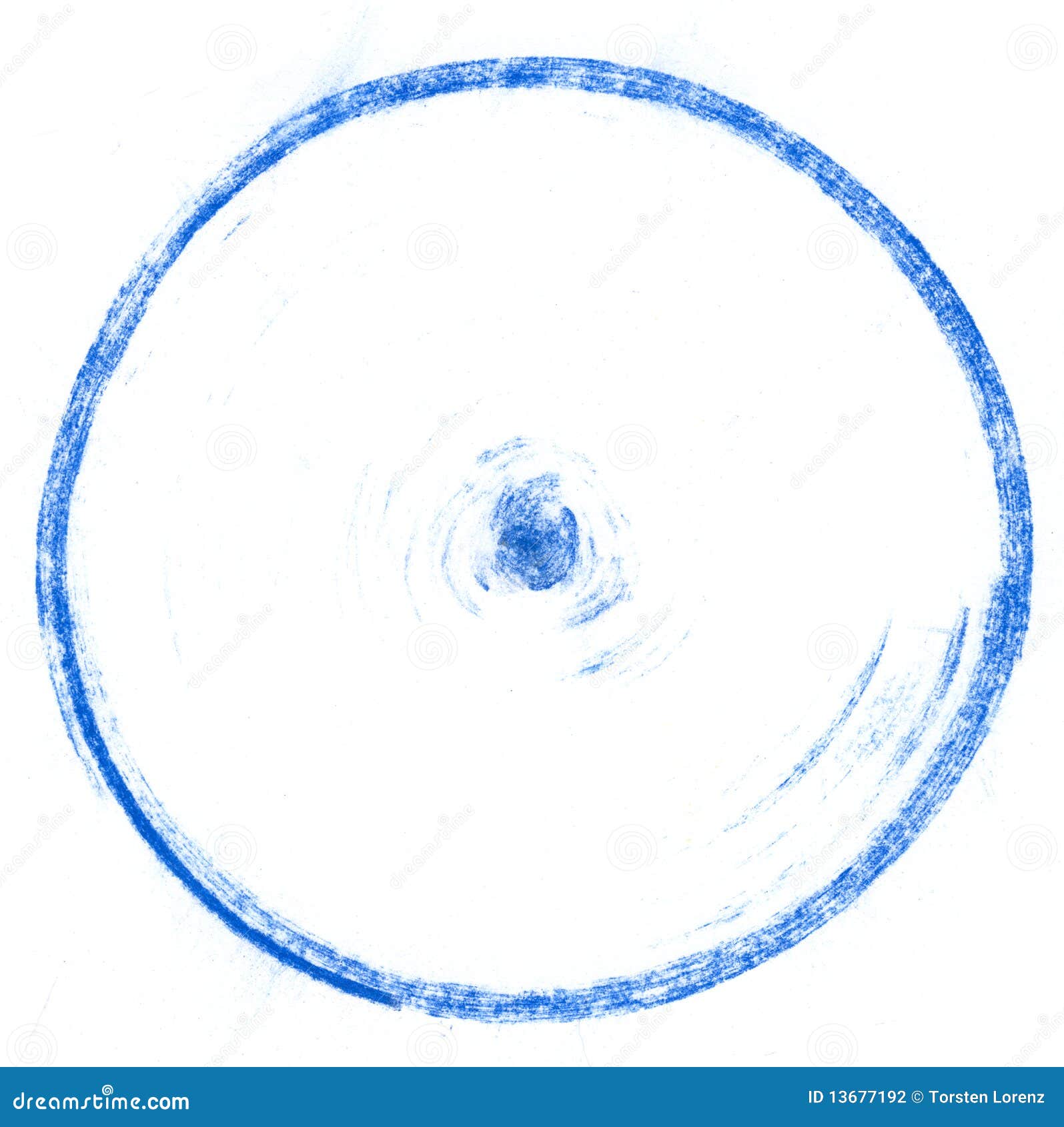 Blue circle stock illustration. Illustration of chalk - 13677192
