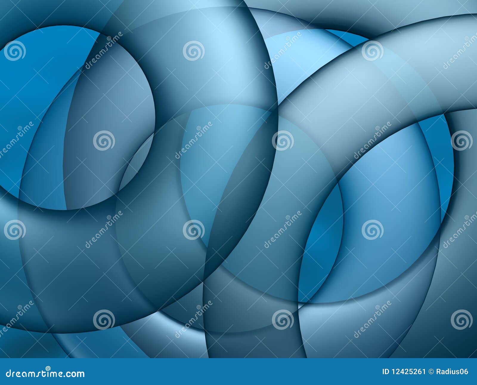 Blue circle abstract stock illustration. Illustration of torus - 12425261