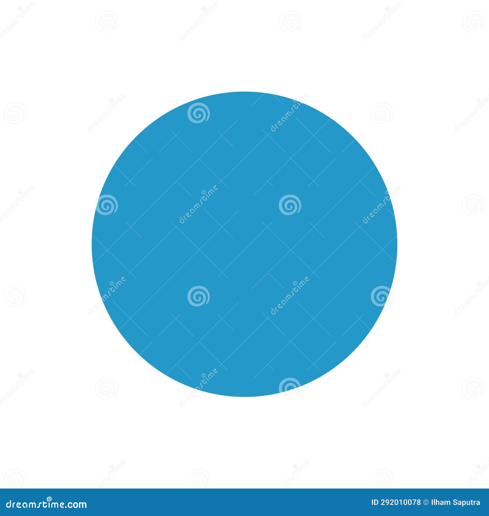 Blue Circle Basic Simple Shapes Isolated, 2d Shape Symbol Circle Stock ...
