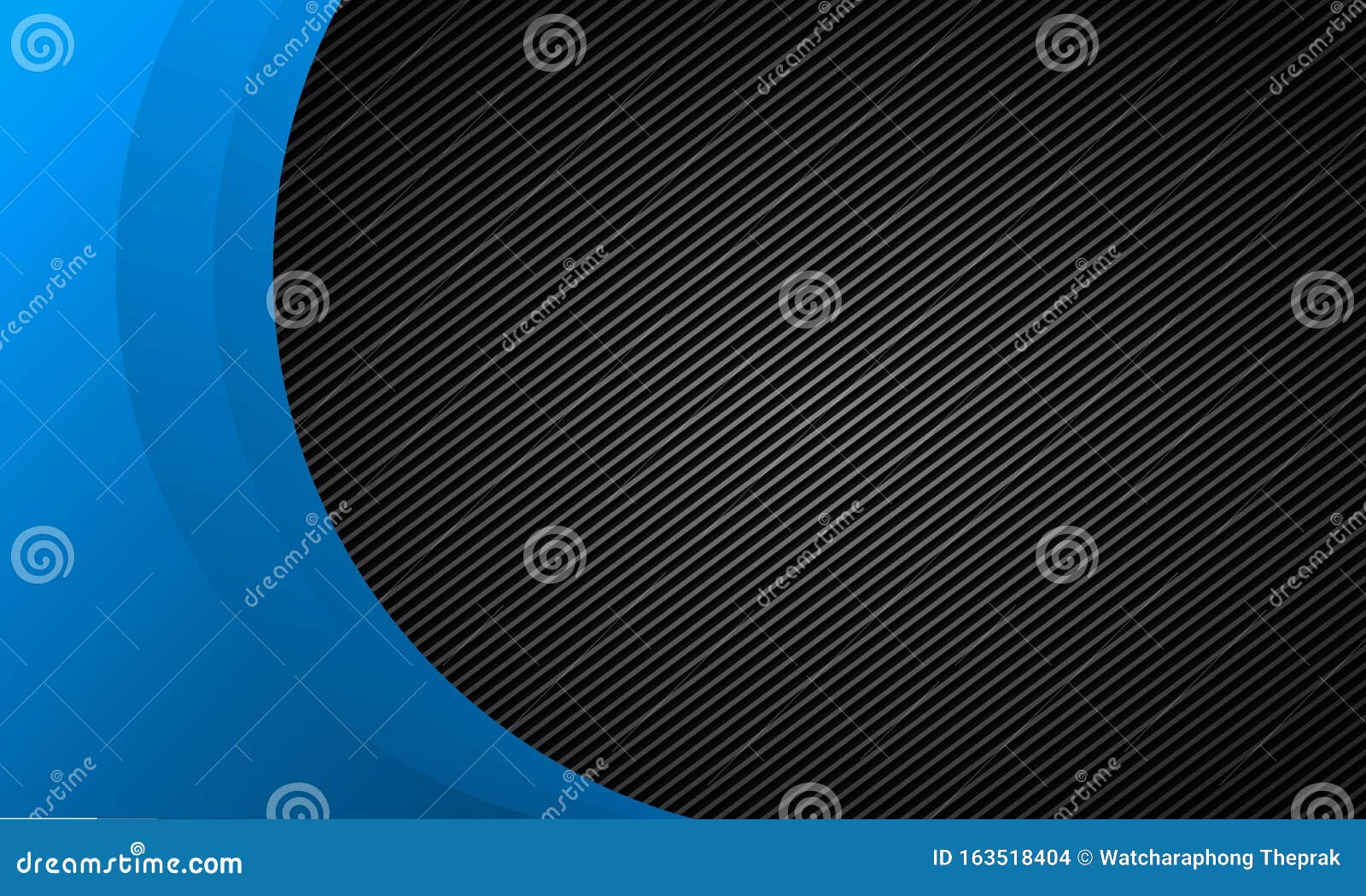 Blue Circle with Black Pattern Background Stock Vector - Illustration ...