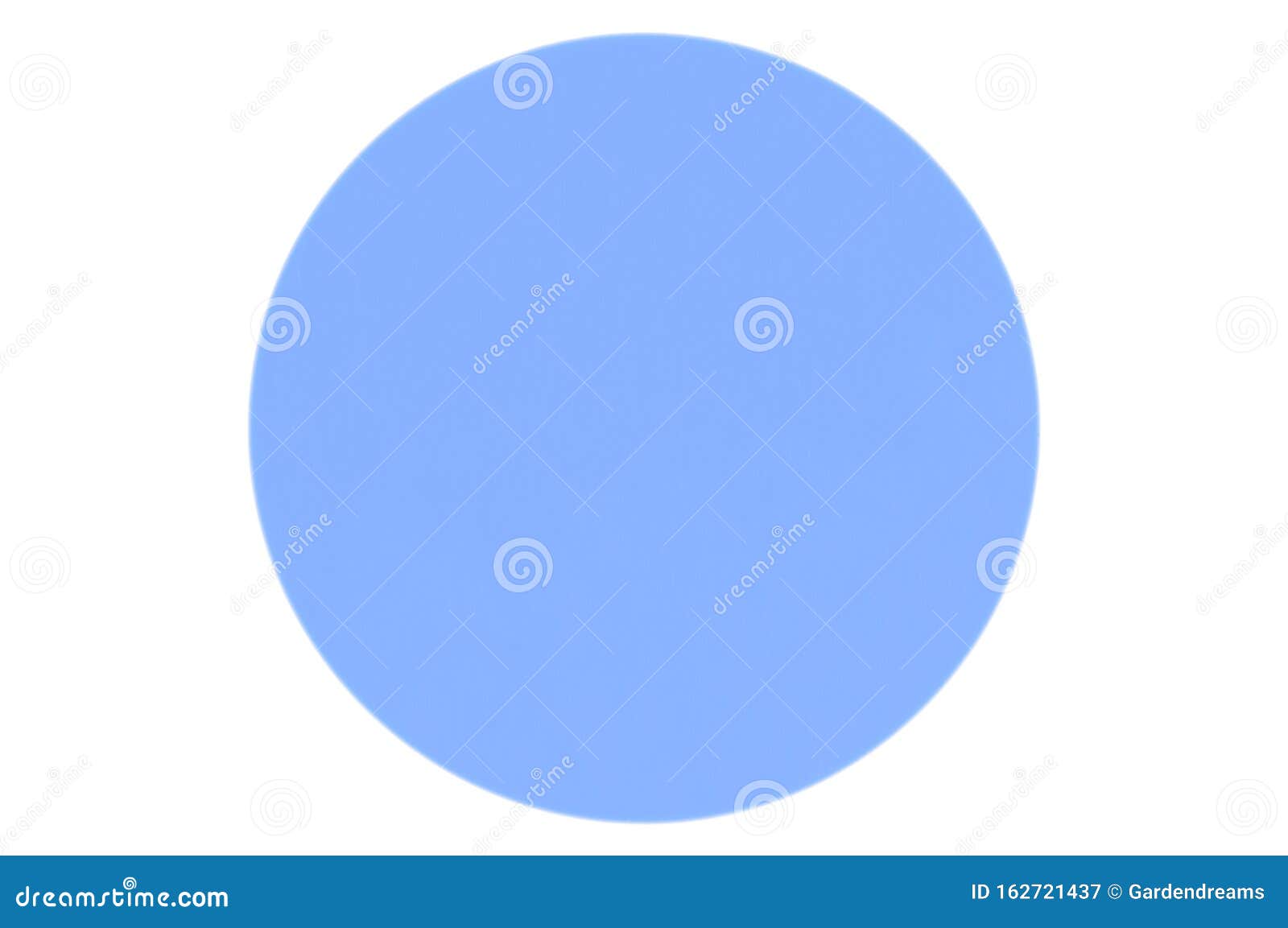 Blue Circle, Framed Vignetted White Stock Illustration - Illustration ...