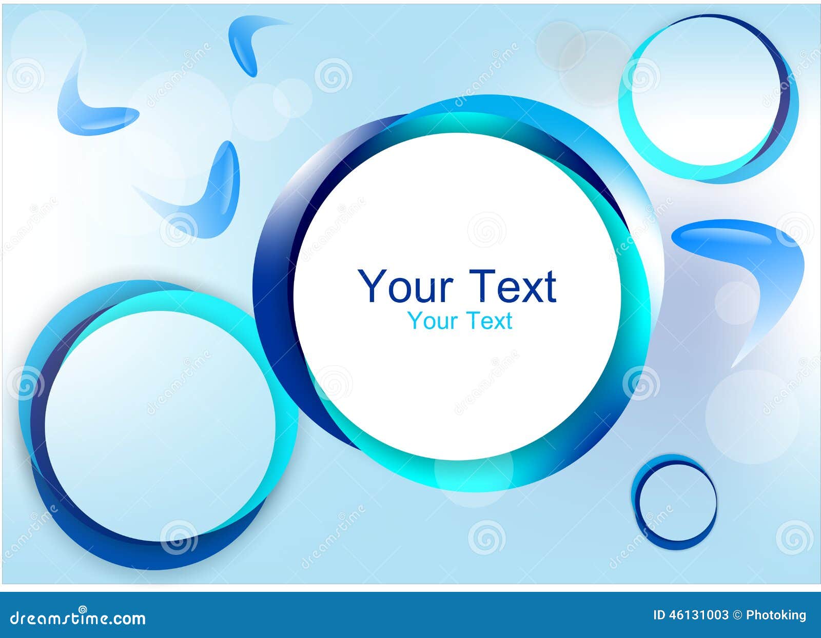 Blue circle frame stock illustration. Illustration of colorful - 46131003