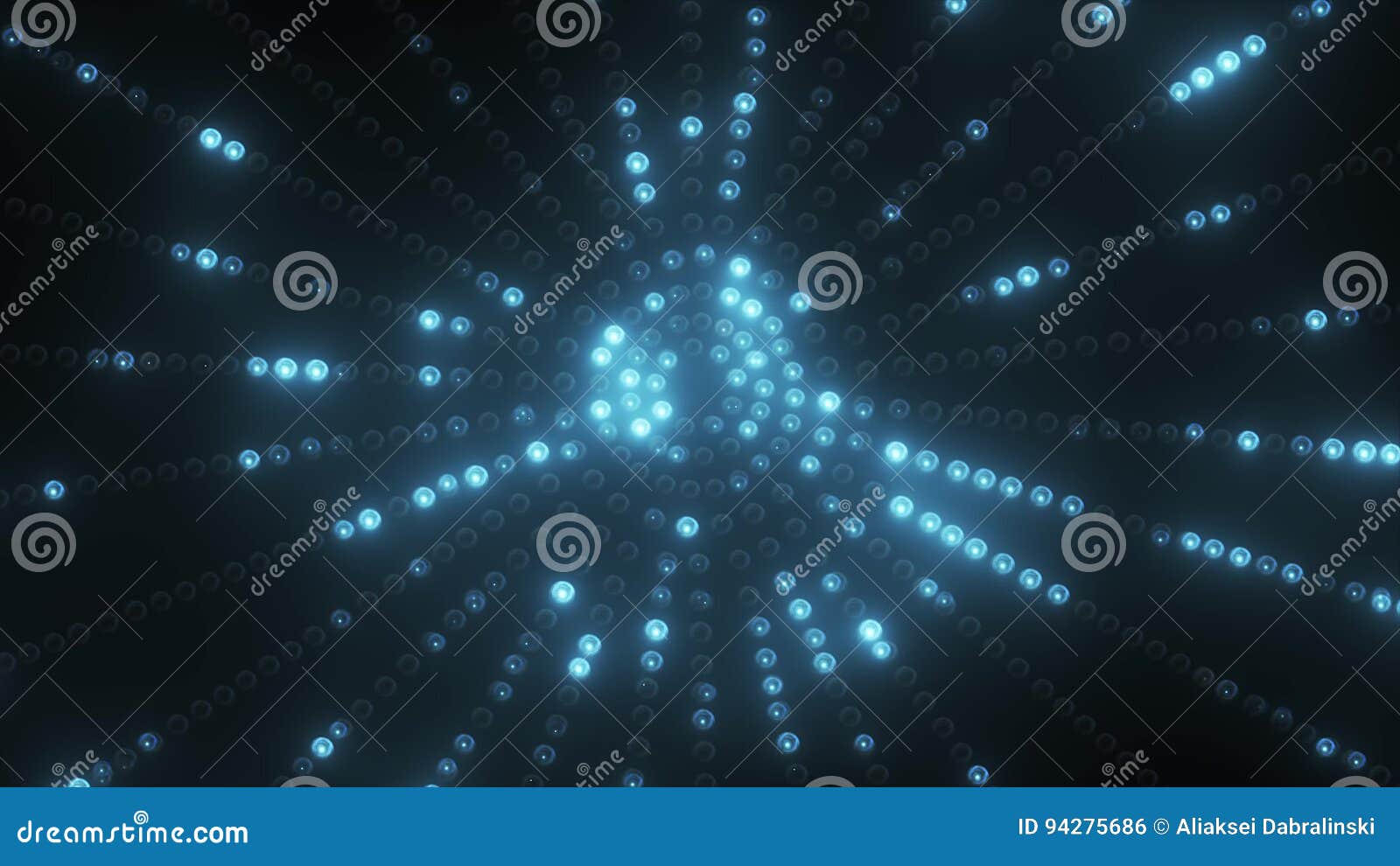 Blue Circle Led Animated VJ Background Stock Footage - Video of concert ...