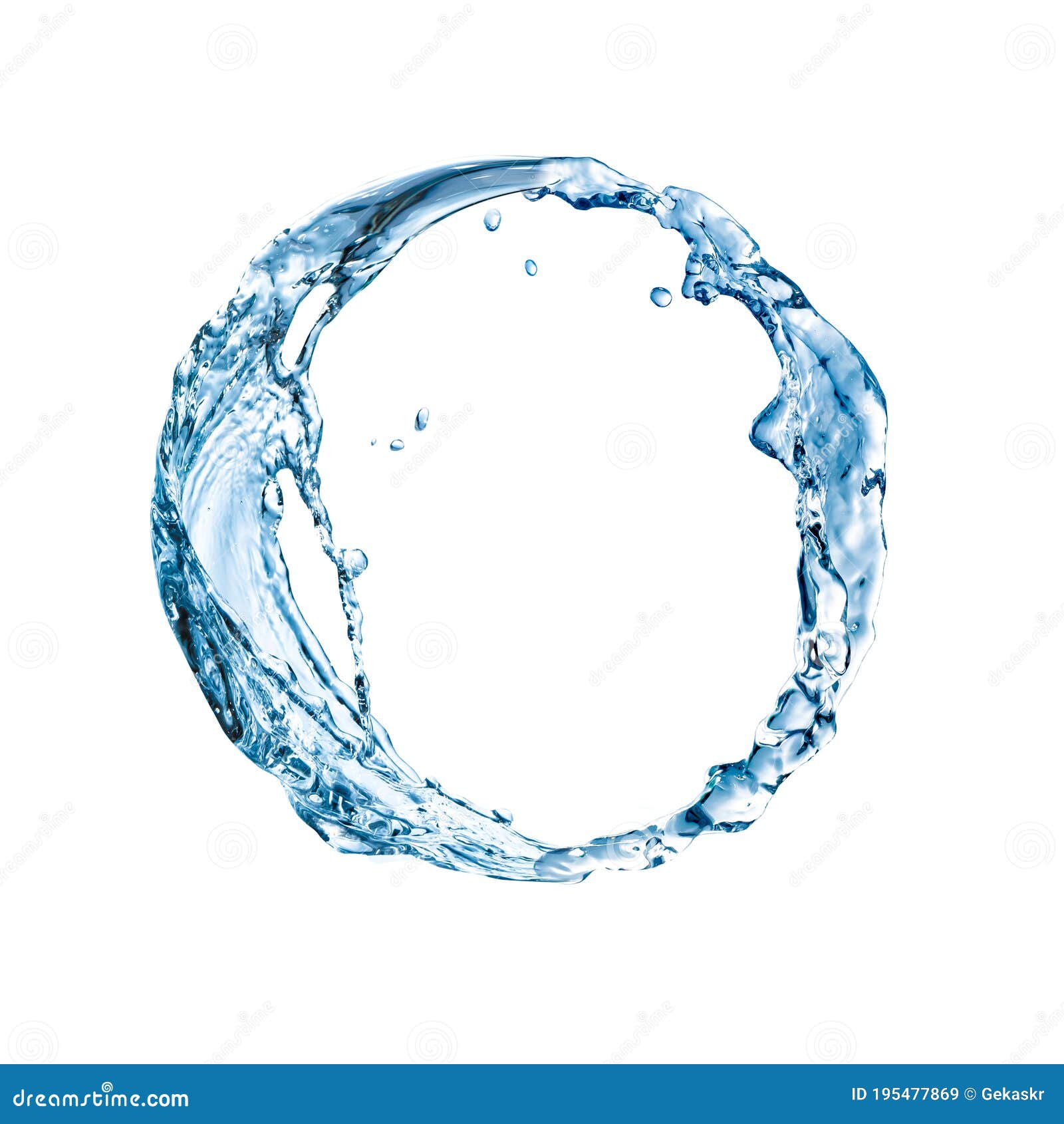 Blue circle made of water stock image. Image of blue - 195477869