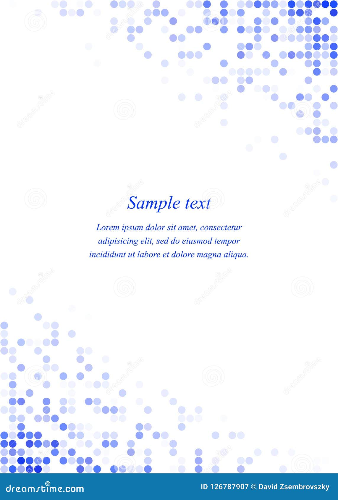 Blue Page Corner Design Template Stock Vector - Illustration of ...