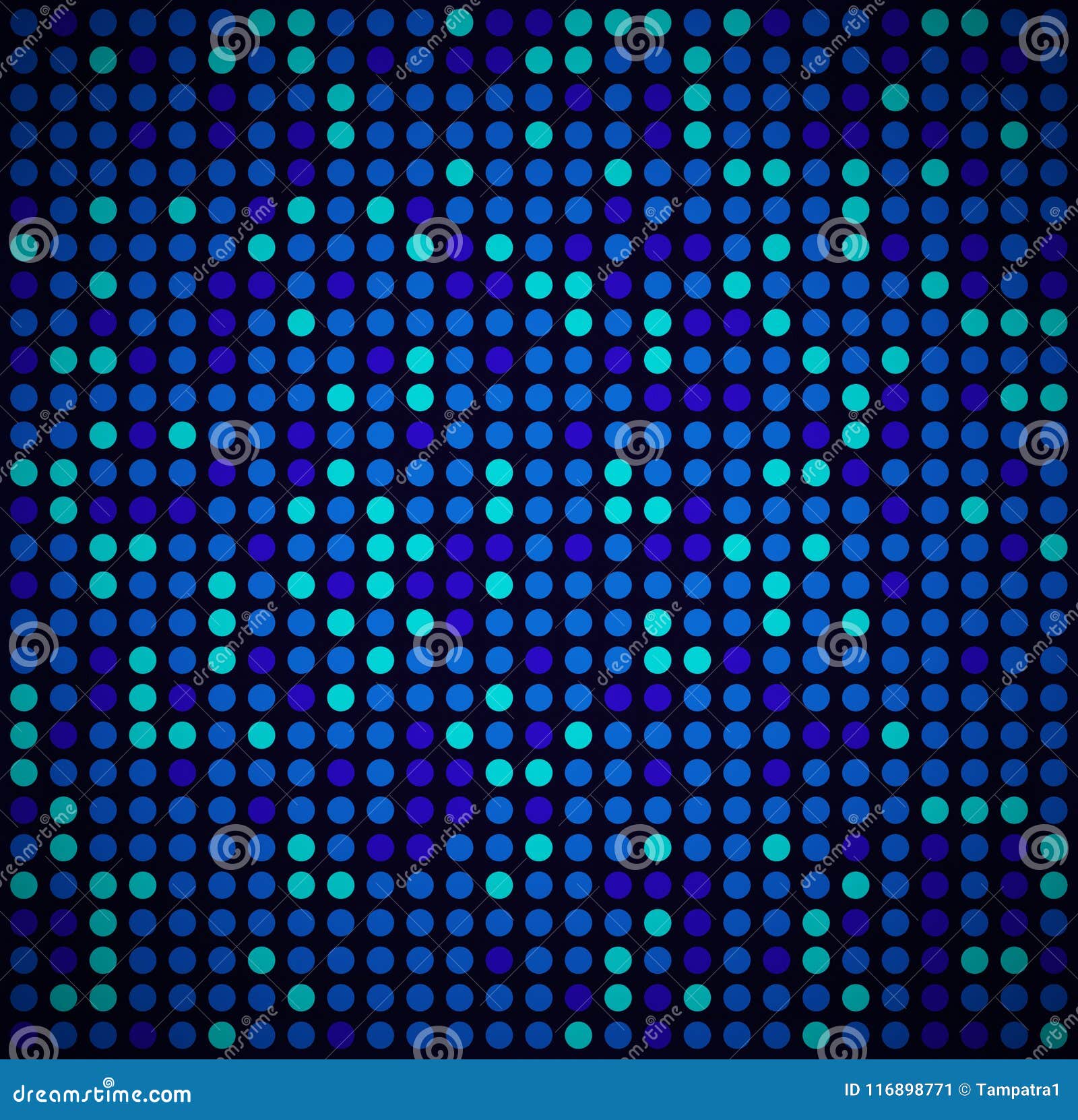 Blue Circle Mosaic Tile Seamless Pattern Background Stock Illustration ...