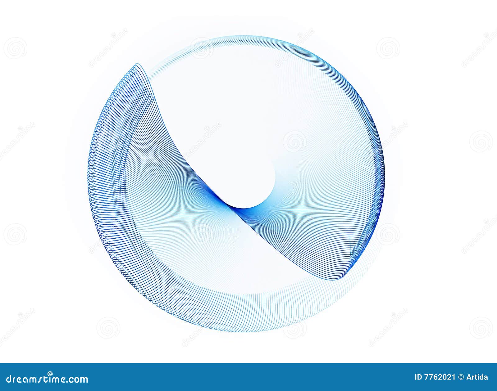 Blue Circle in Motion, Rotating Stock Illustration - Illustration of ...