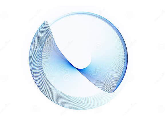 Blue Circle in Motion, Rotating Stock Illustration - Illustration of ...