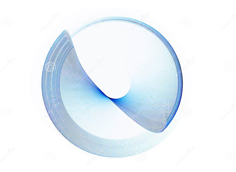 Blue Circle in Motion, Rotating Stock Illustration - Illustration of ...