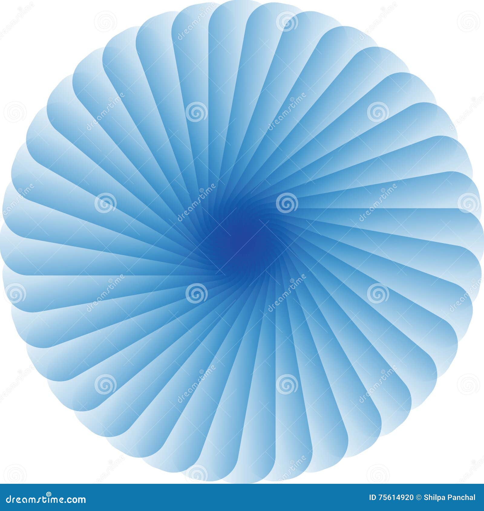 Blue Circle Pattern Round Color Design Stock Illustration ...