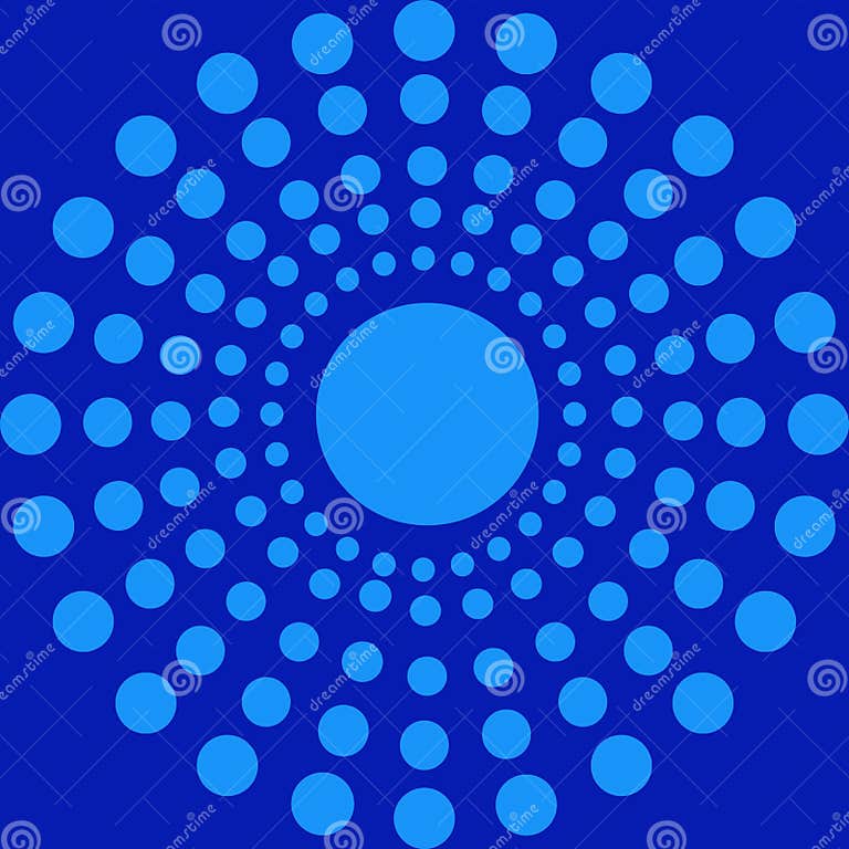 Blue Circle Pattern stock illustration. Illustration of line - 277861135