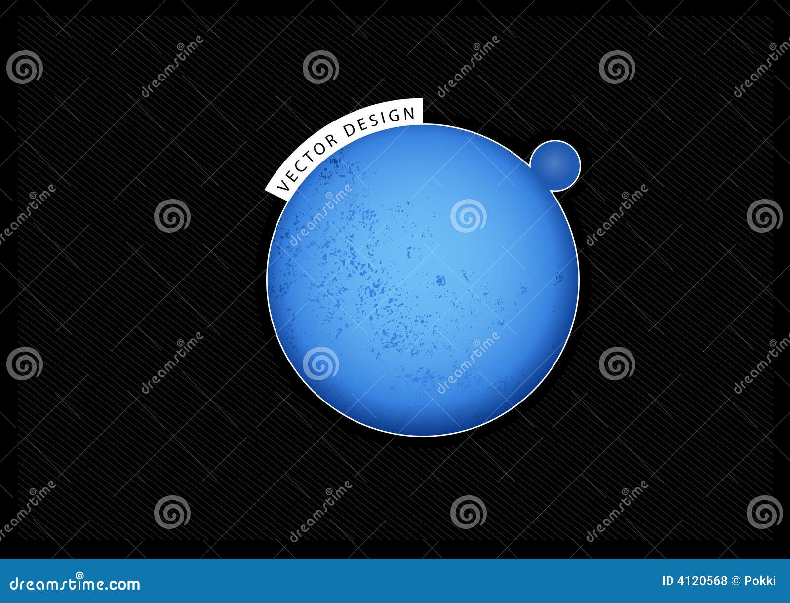 Blue Circle with Place for Text. Stock Vector - Illustration of ...