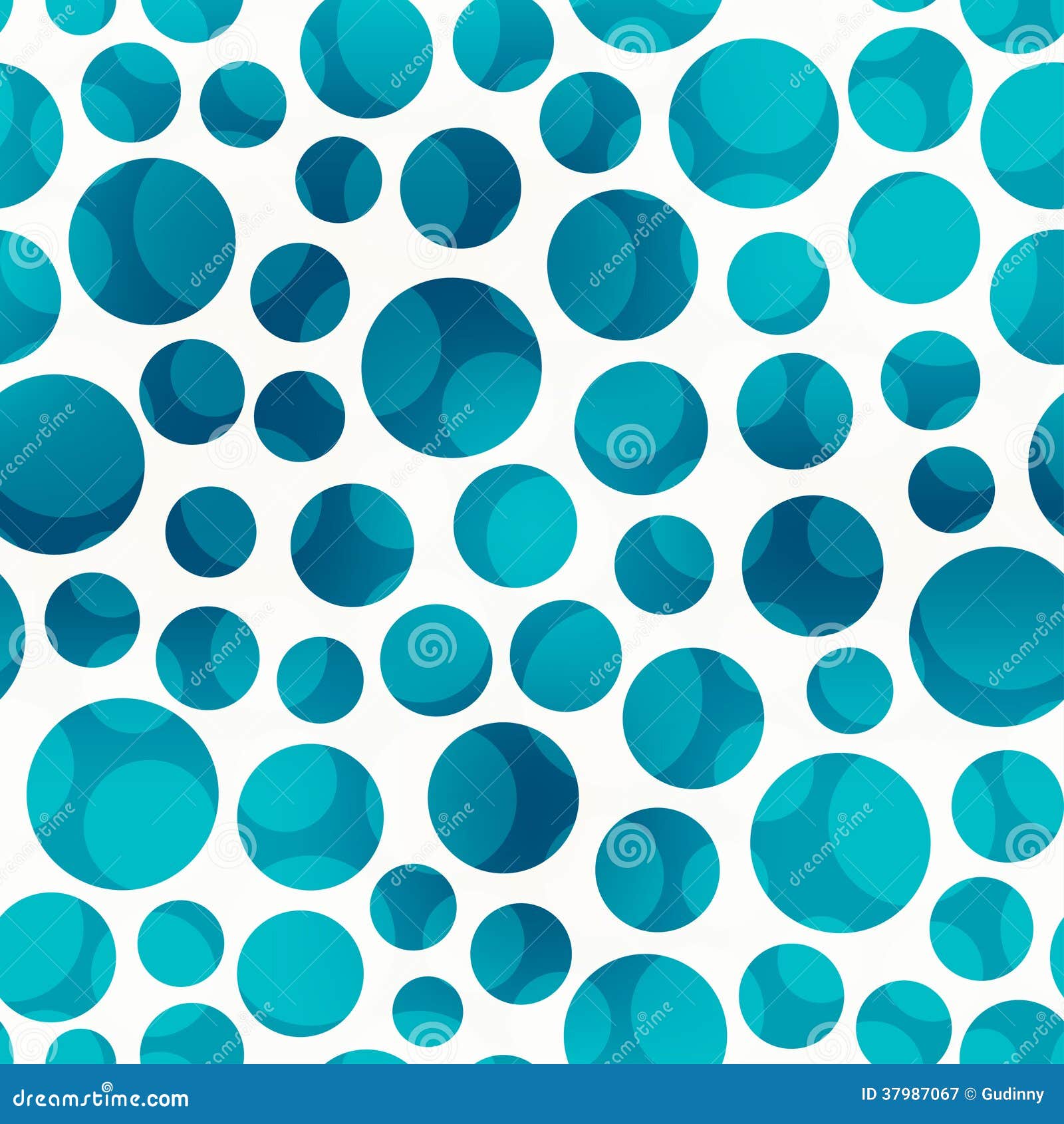 Blue Circle Seamless Texture Stock Vector - Illustration of ornament ...