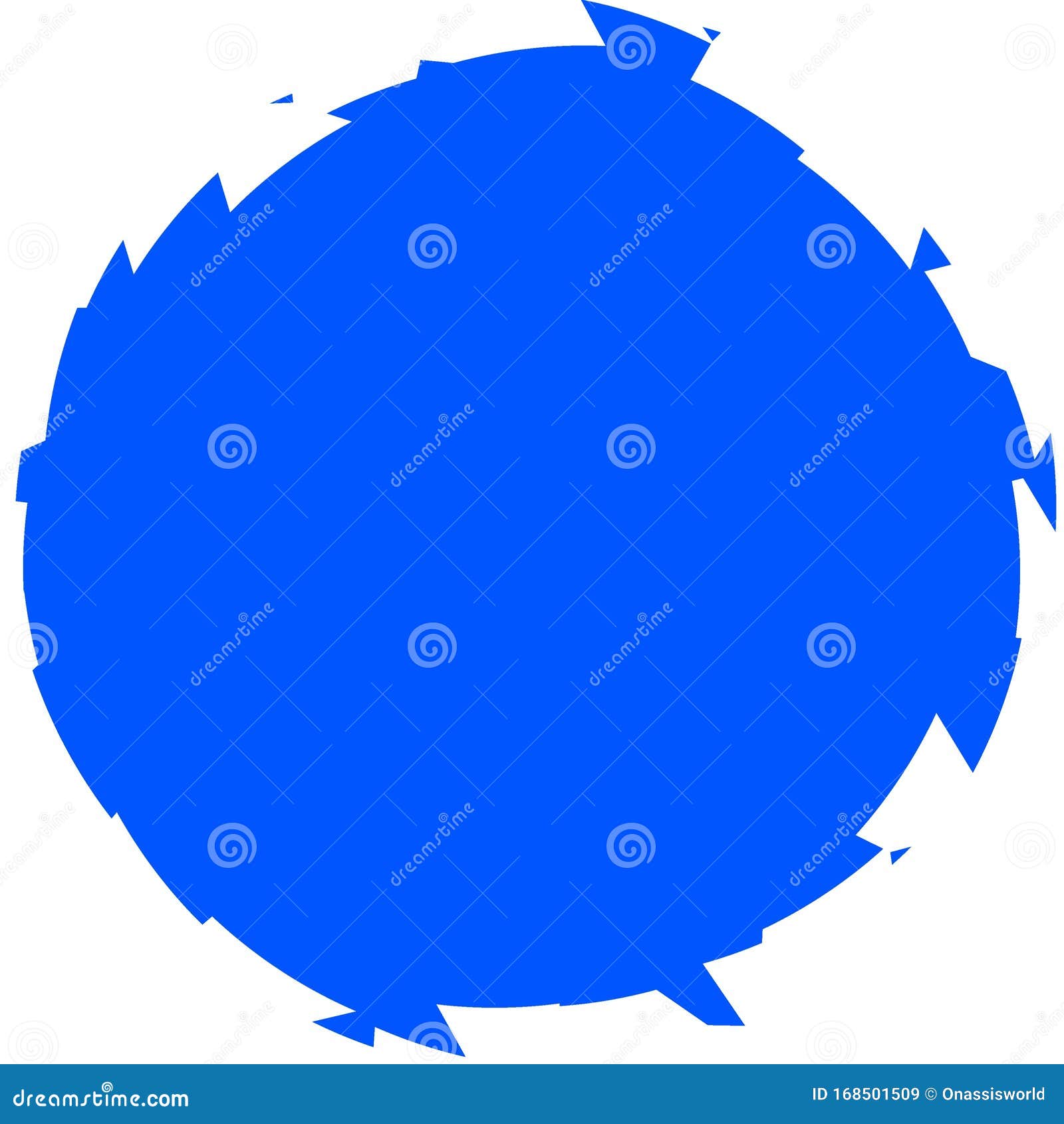 Blue Circle Shape Label for Website Graphics Stock Image - Image of ...