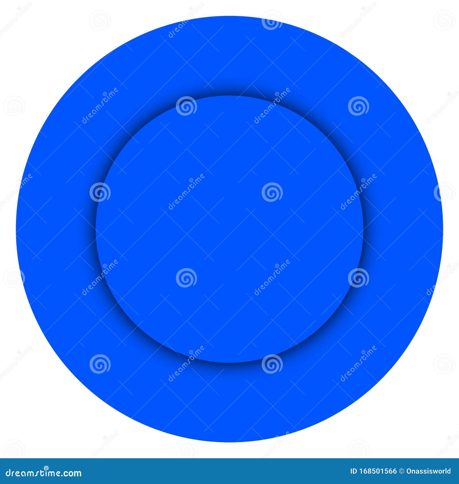 Blue Circle Shape Label for Website Graphics Stock Illustration ...