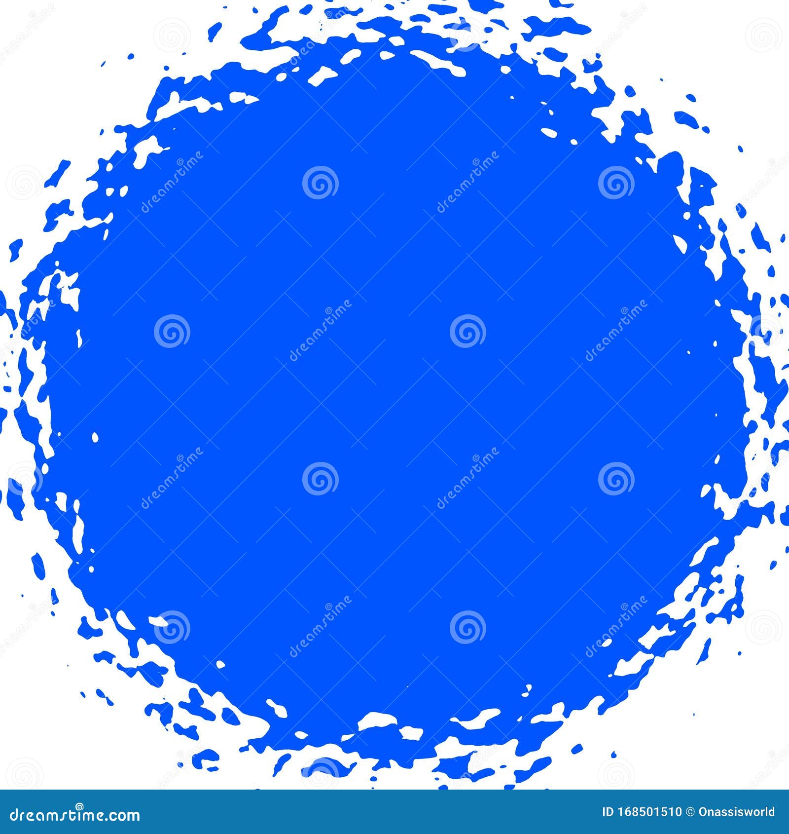 Blue Circle Shape Label for Website Graphics Stock Illustration ...