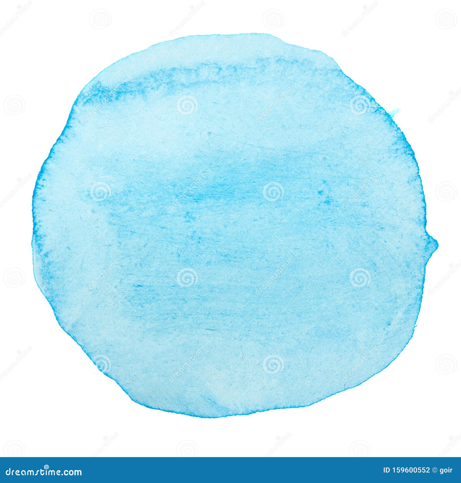 Blue circle watercolor stock photo. Image of colors - 159600552